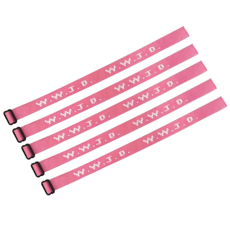 6pcs-Pink-WWJD-Bracelet-Religious-Bracelet-What-Would-Jesus-Do-Bible ...