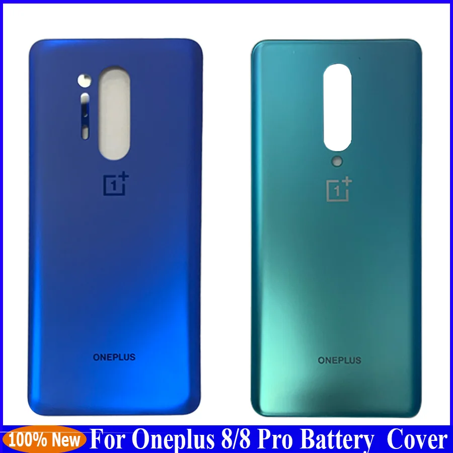 New For Oneplus 8 Pro Back Battery Cover For 1+8 8 Pro Back Glass Panel ...