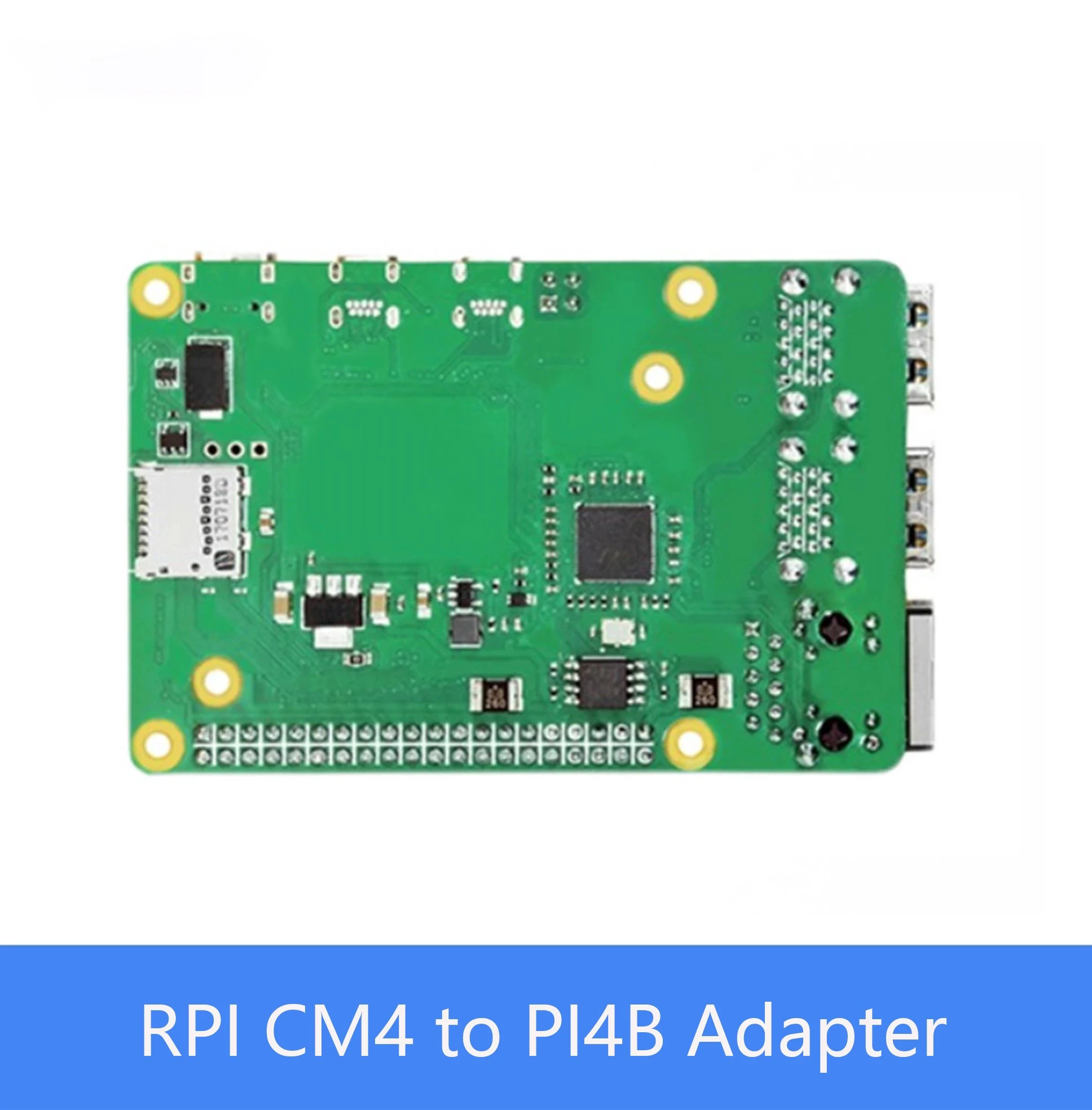 Raspberry Pi CM4 a PI4B, adaptador eMMC Boot 4, USB 3,0, ranura TF, Gigabit, Ethernet, disc ...