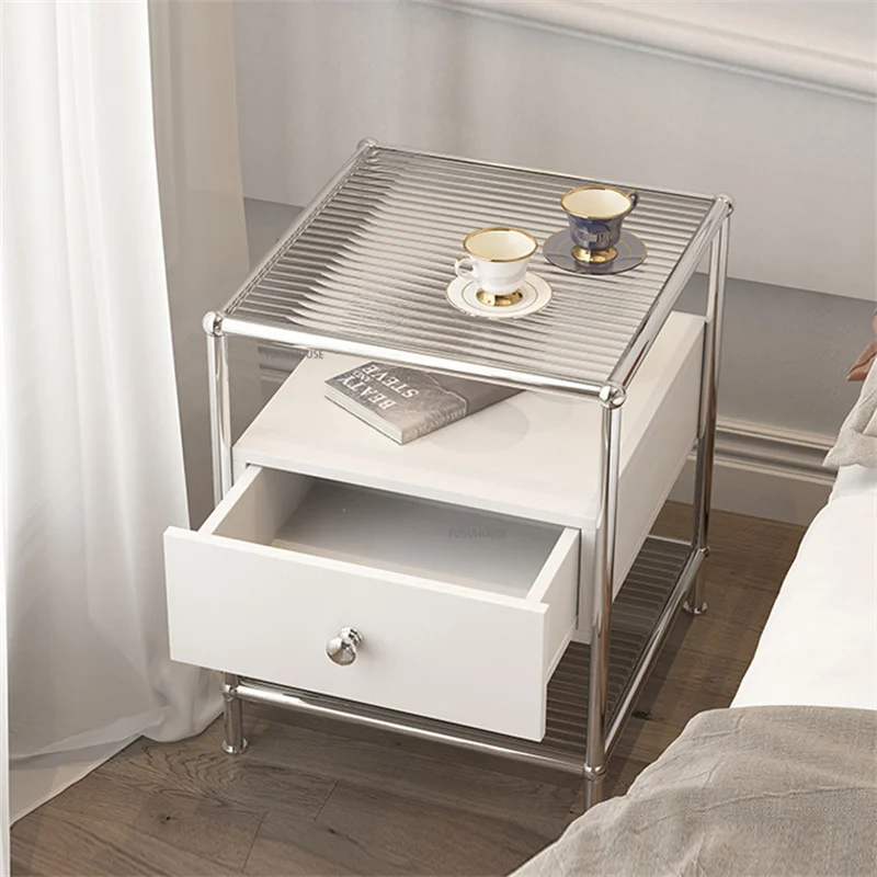 Metal Bedside Table