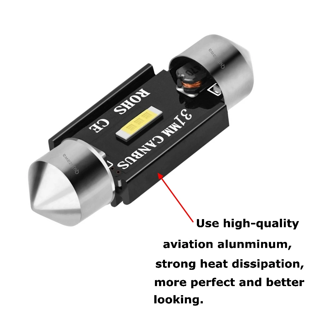 Гирлянда CSP светодиодный лампы 31 мм 36 мм 39 мм 41 мм C5W C10W супер яркий автомобильный ...