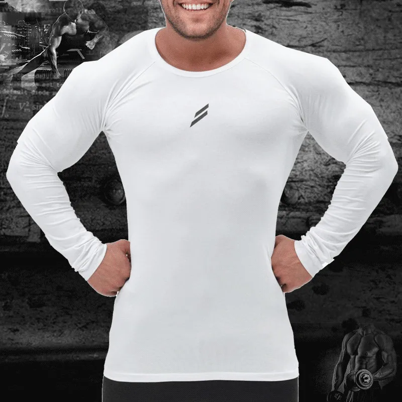 Long Sleeve Cotton Men’s Fitness Exercise T Shirt - Men's Fitness ...