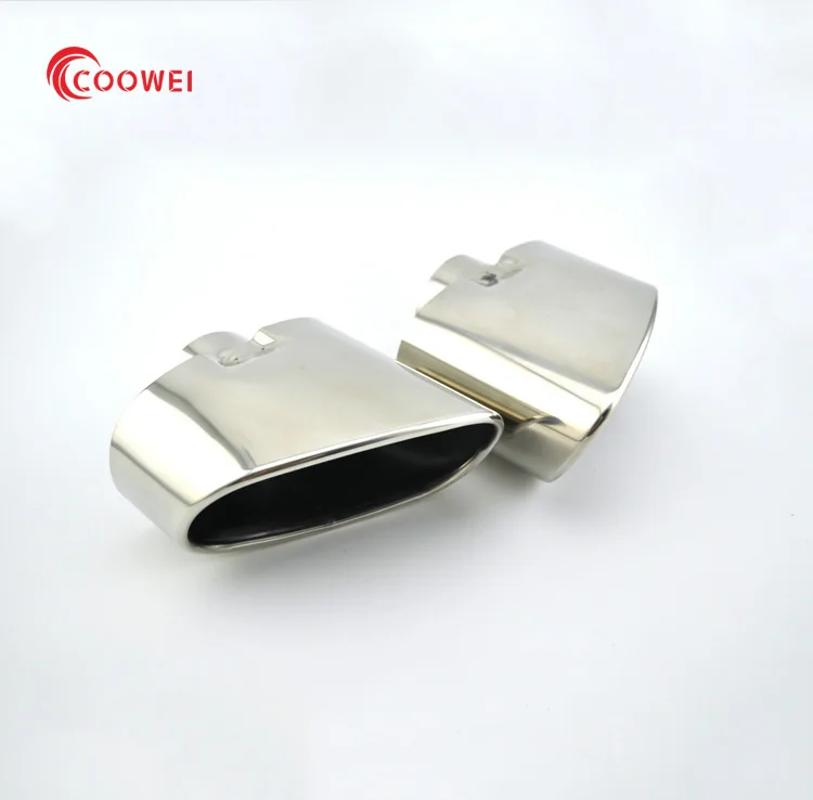 Pair-Chrome-Exhaust-Dual-Tail-Pipe-Muffler-Tip-Stainless-Steel-For-BMW ...
