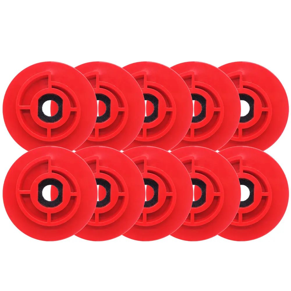 10PCS 4" Snail Lock Back Holder 100mm Red Plastic Backer Pads for ...