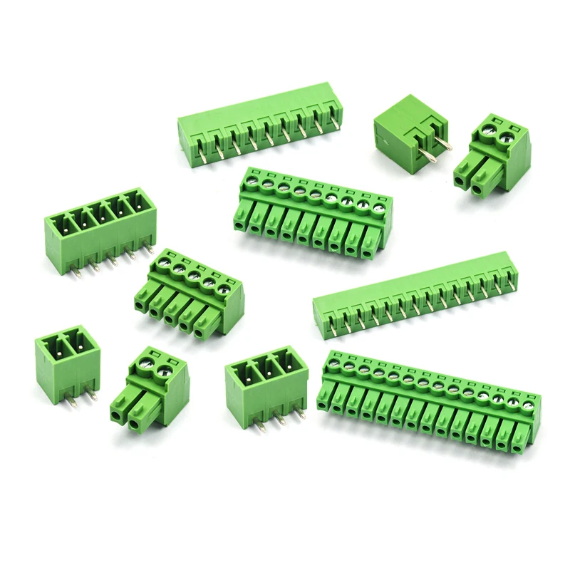 KF2EDG 3.81MM plug in pcb terminal block bent pin straight pin + socket ...