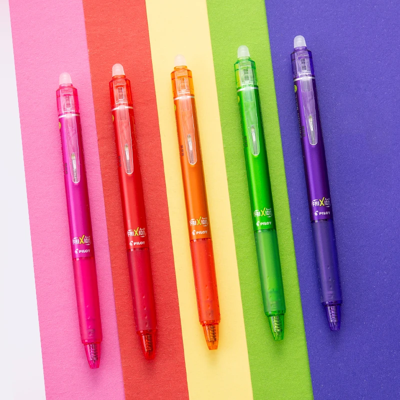 1PCS Multicolor Erasable Pen Gel Pen 5 Colors Soft Rubber Ballpoint ...