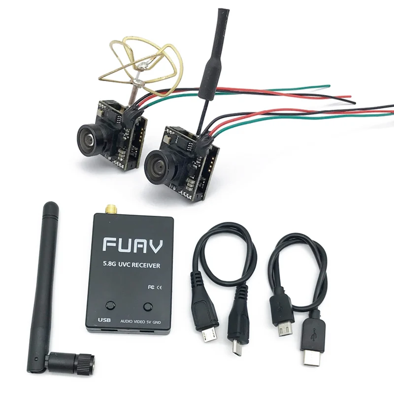 5.8G FPV UVC + 5.8G 48CH 25/100/200mW Vedio เครื่องส่งสัญญาณ 700TVL ...