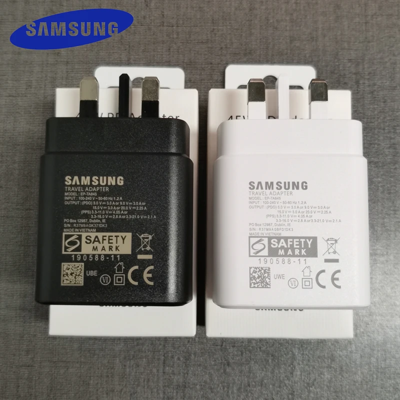 Samsung Uk Plug Fast Charger 45w Pd Pss Super Fast Charging Power ...