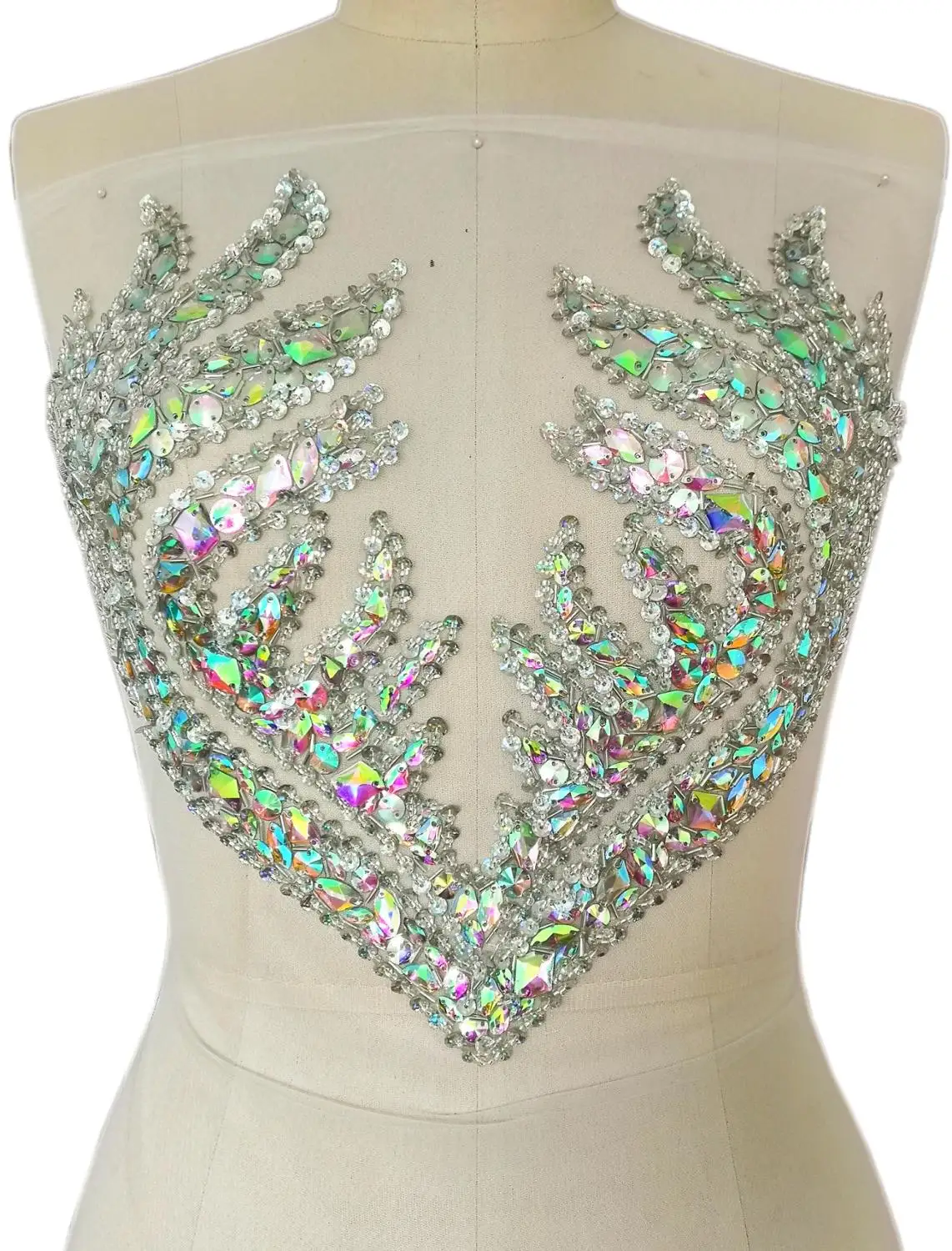 HANDMADE-Lace-Sequins-Sew-on-Clothes-Costumes-Accessories-Crystal ...