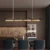 Simple Modern Light Luxury Black Gold LED Chandeliers Living Room ...