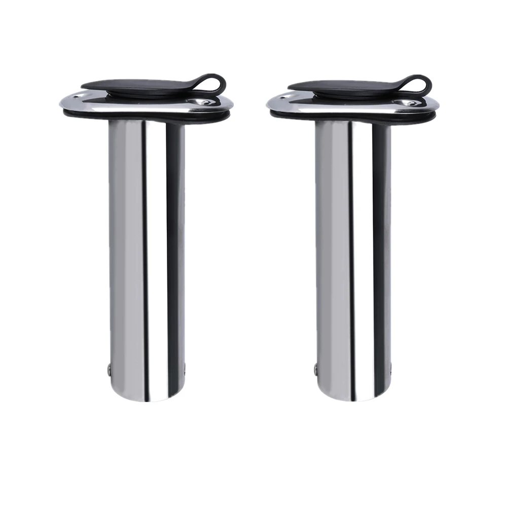 Fishing Rod Holder Marine 2 Pieces Stainless Steel Flush Mount 90 ...