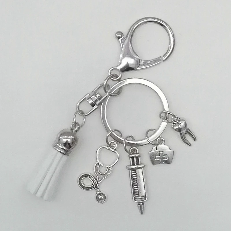 Nurse Medical Box Medical Keychain Thermometer Keychain Needle Syringe ...
