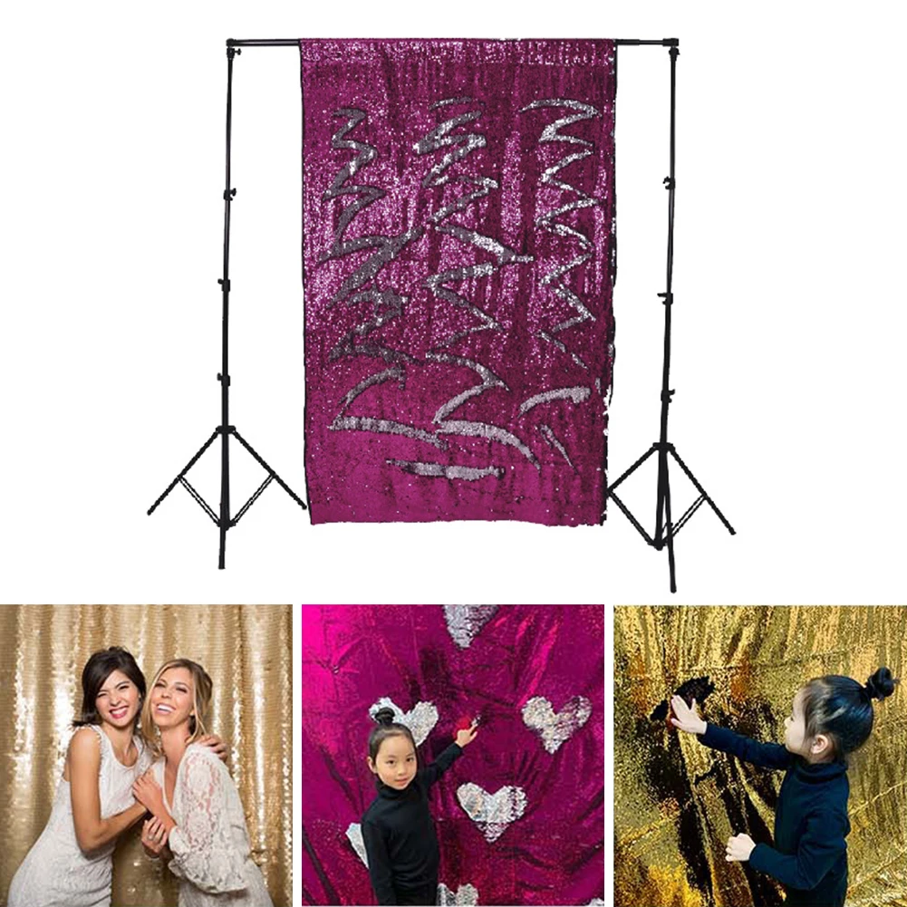 Curtain Photo Backdrop Photography Background Costume Folding Sequin ...