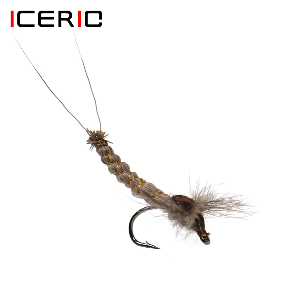 ICERIO-6PCS-CDC-Mayfly-Deerhair-Body-Dry-Flies-Trout-Fishing-Fly-Lure ...