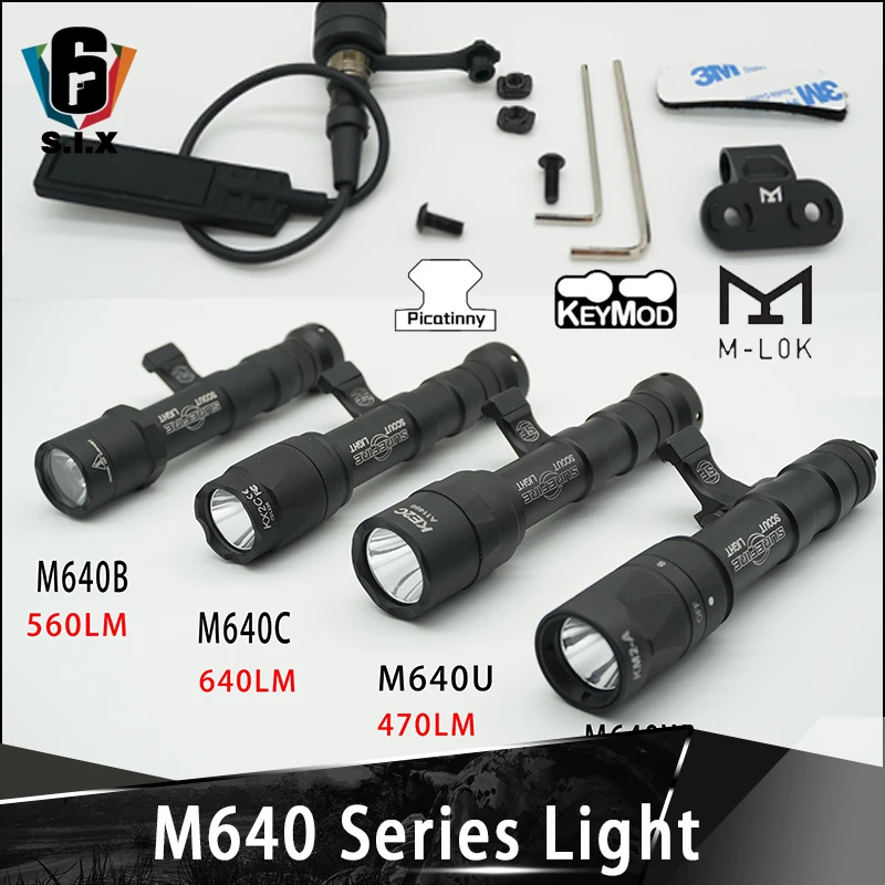 Surefir M640 M640B M640W M640C M640U M640V Tactical Flashlight Strobe ...