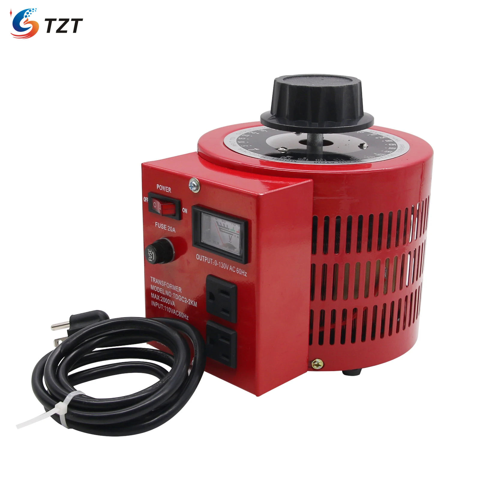 TZT Variable Transformer AC Voltage Regulator Input 110V US Plug Output ...