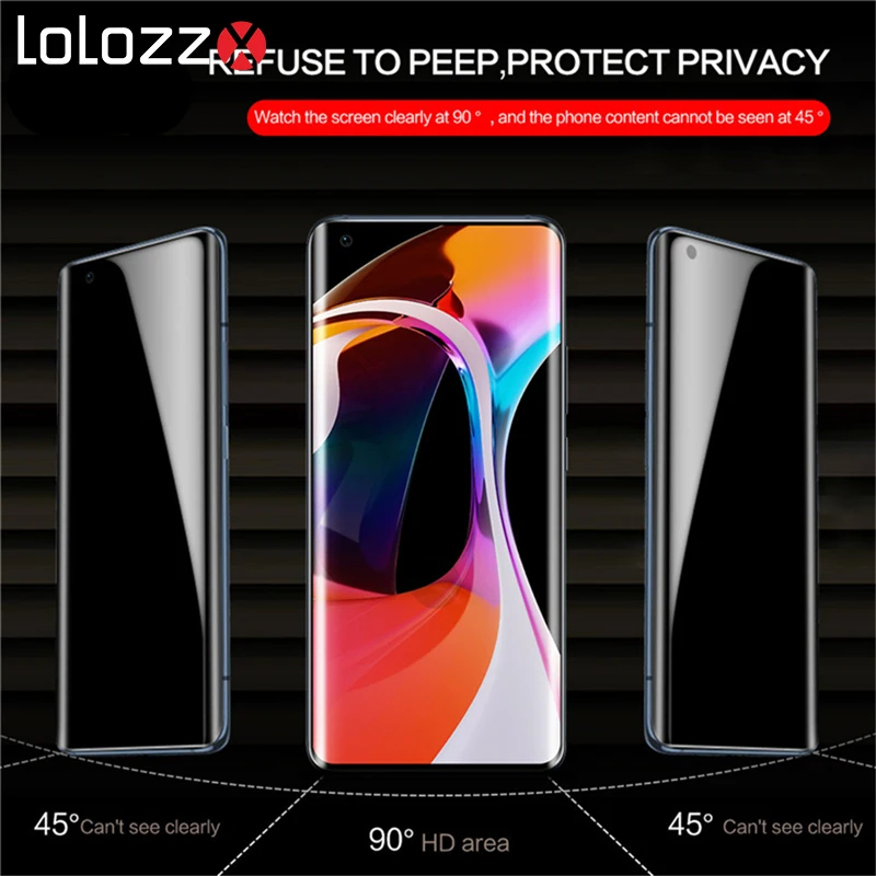 Full Cover Privacy Protective Film Anti spy Screen Protector For Xiaomi ...