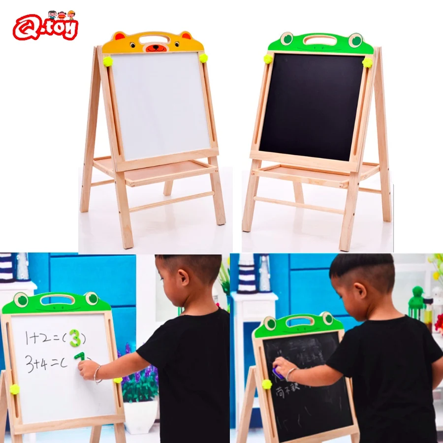 Chalkboards Montessori wooden toy chalkboard House shaped wooden ...