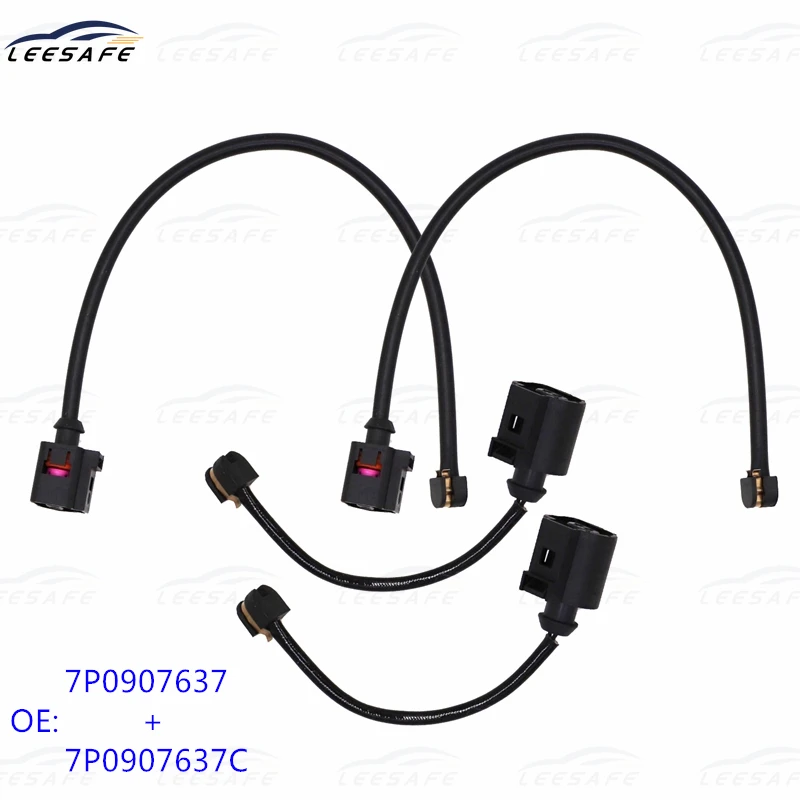 2-pairs-Front-Rear-Brake-Pad-Sensor-7P0907637-7P0907637C-95861236550 ...
