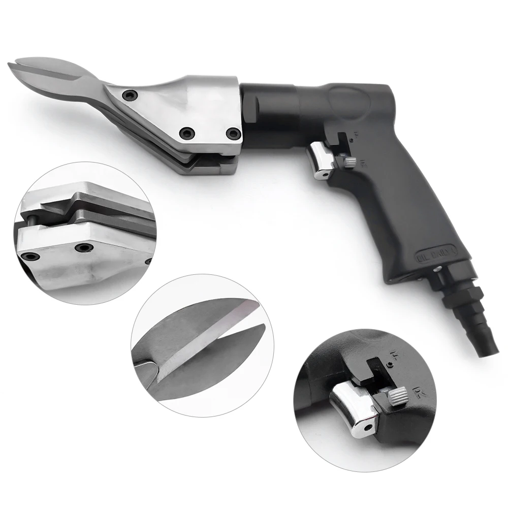 Handheld Air Scissors 2500rpm Pneumatic Bent Handle Pistol Metal Shear ...