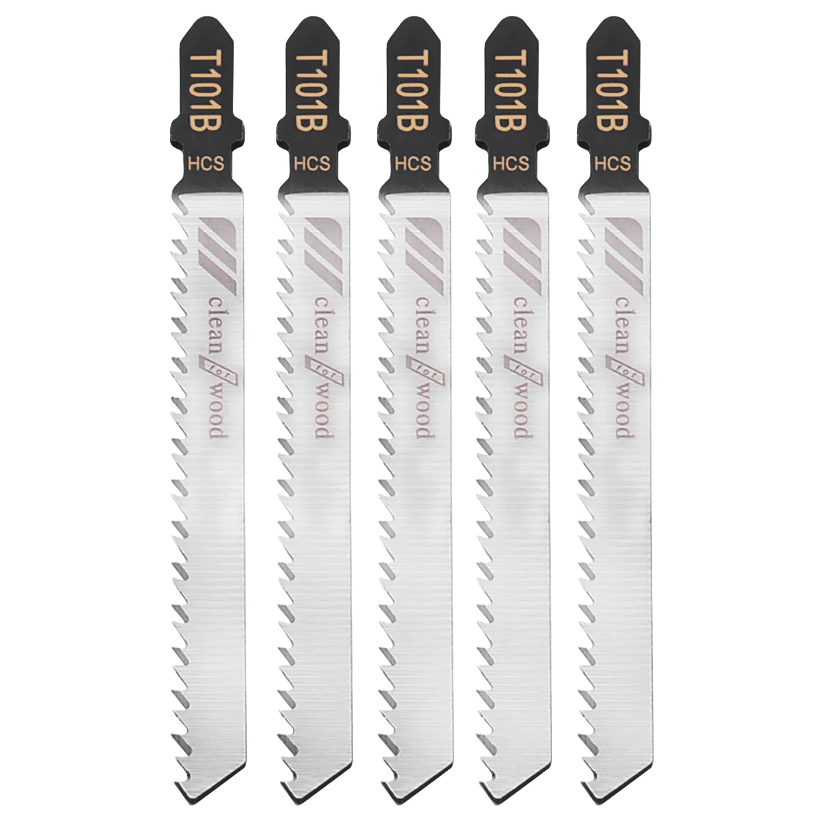 고품질 금속 강철 직소 블레이드 T101B 5 개, 침엽수 및 경목 목재 플라스틱 클린 컷용 100mm|jigsaw blades ...