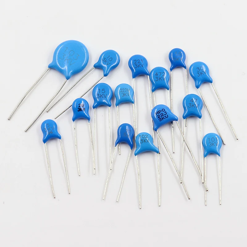 20PCS High voltage Ceramic capacitor 3KV 2KV 1KV 5p 10P 15P 20P 22P 27P 30P 47P 56P 100P 220P ...