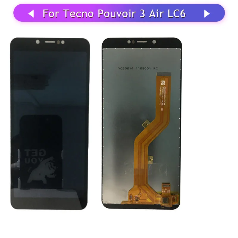For Tecno Pouvoir 3 Air LC6 LCD Display Touch Screen Digitizer Complete ...