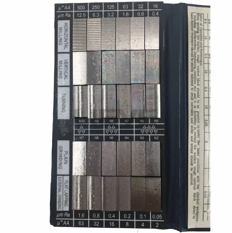 Surface Roughness Comparison Sample Block Notebook Sample 30 Blocks Ra0 ...