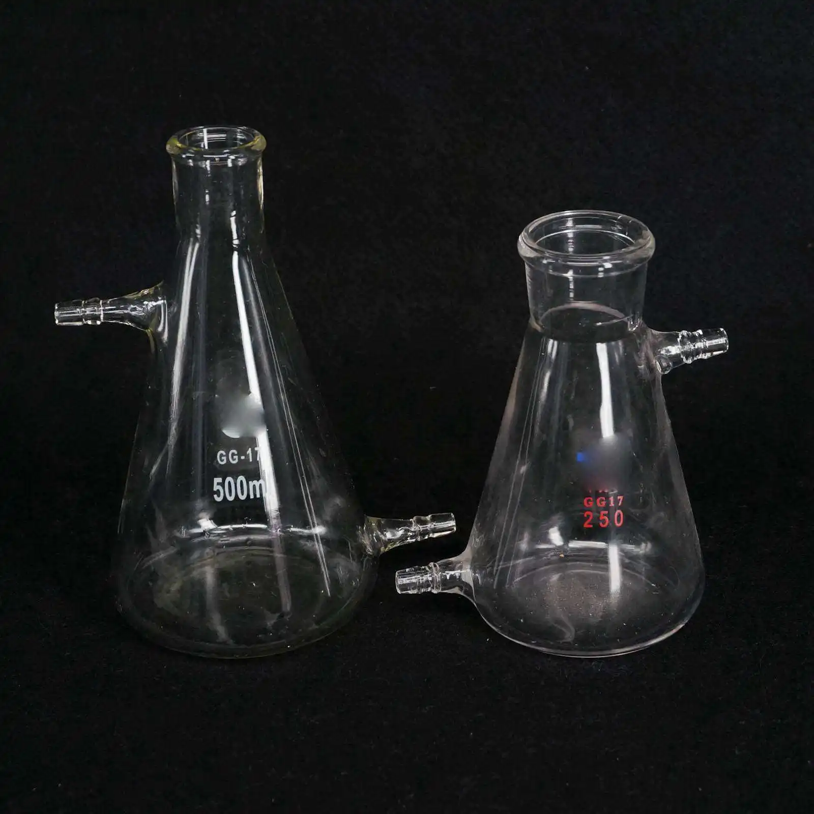 125ml 250ml 500ml 1000ml 2500ml Borosilicate Glass Filtering Flask Lab ...