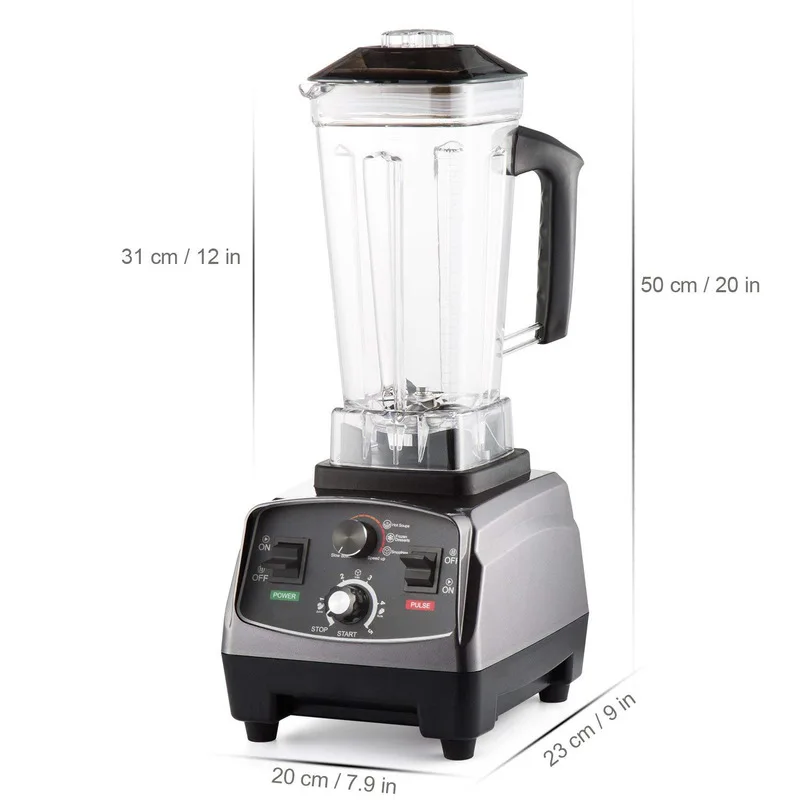 HS-200D BPA free 1650W Heavy Duty Commercial Blender Professional ...