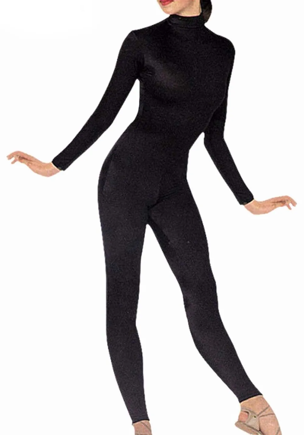 Long Sleeves Unitards For Gymnastics Turtleneck Unitards Spandex ...