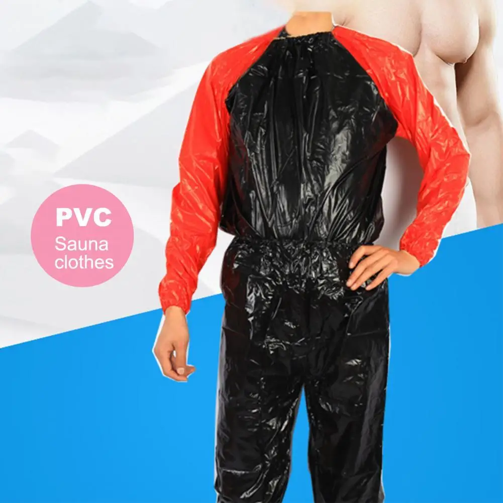 Heavy-Duty-Sweat-Sauna-Suit-Exercise-Gym-Anti-Rip-PVC-Clothing-Set-for ...
