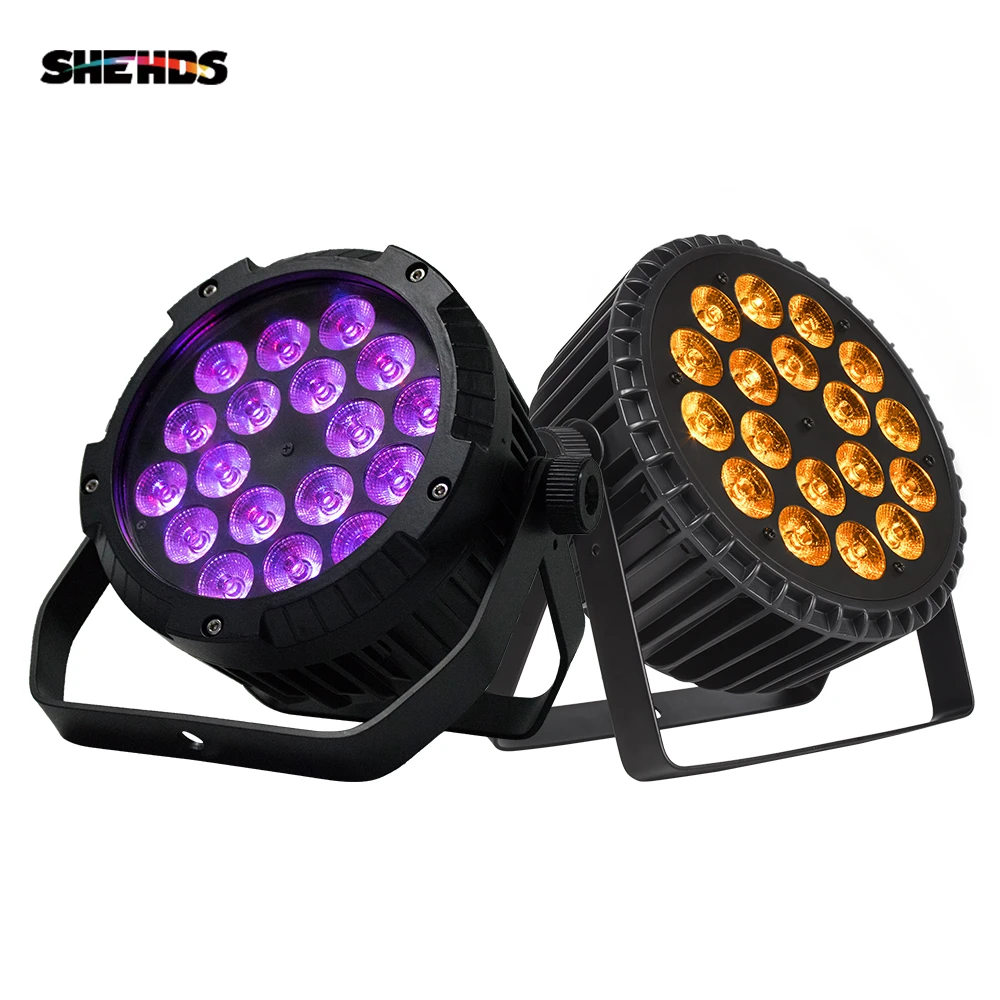 2pcs 18x18w 6in1 Rgbwa Uv Led Par Light Outdoor Stage Dmx Control Dj 18x12w 4in1 Par Can Pool ...