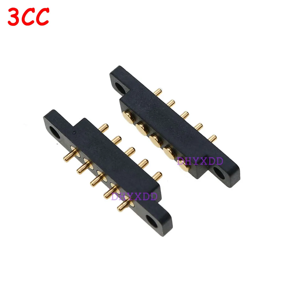 2Pcs-Female-Male-Spring-Loaded-Connector-Pogo-Pin-5-Pin-2-54-MM-Pitch ...