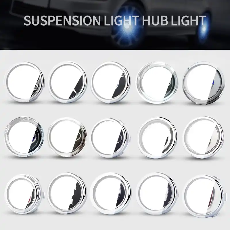 4pcs/set floating center caps wheel hub cap Lights illumination hub cap ...