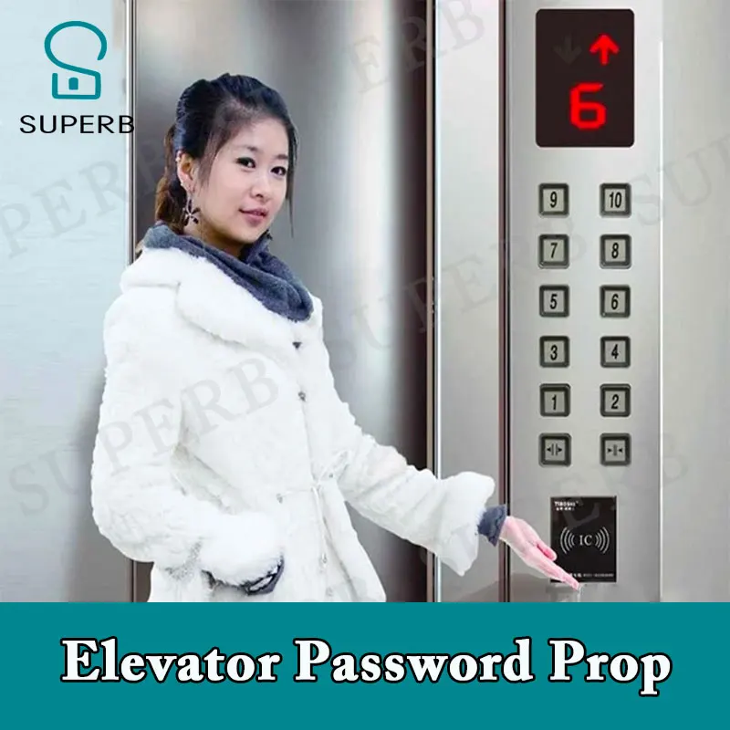 Superb-escpae-room-real-life-game-prop-Elevator-Password-Prop-input ...