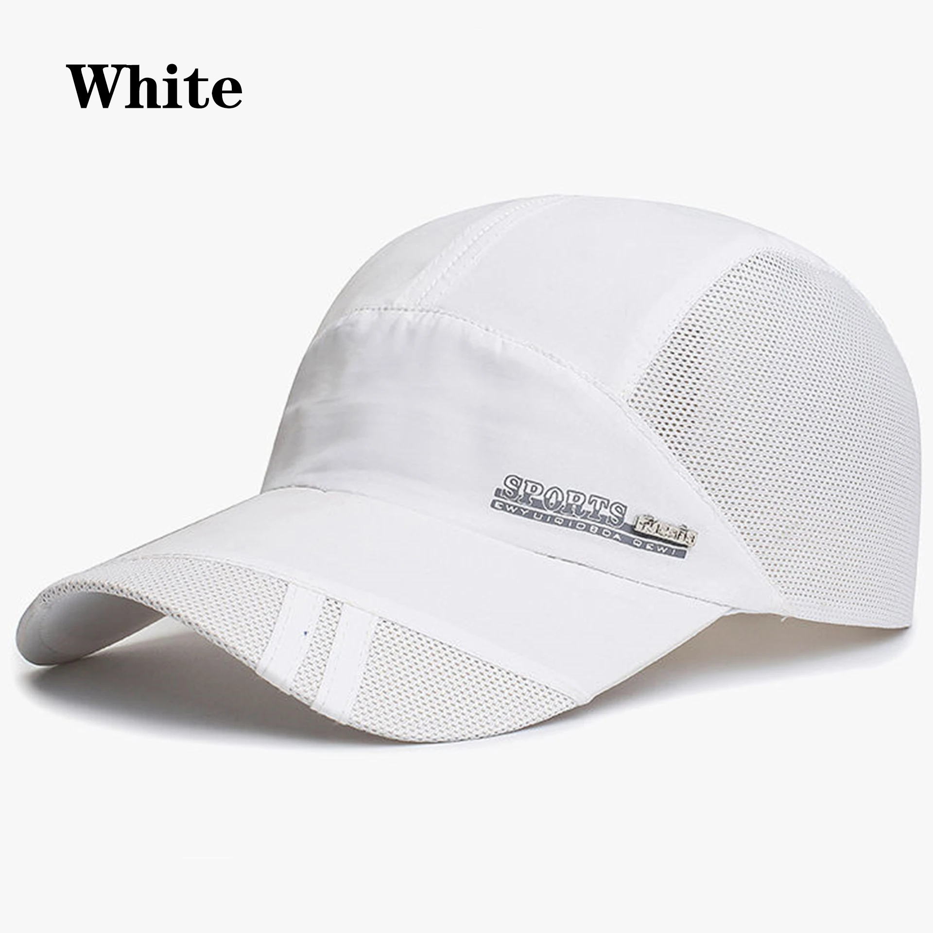 Dry Running Baseball Summer Mesh 6 Colors Gorras Cap Cap Visor Mens Hat ...