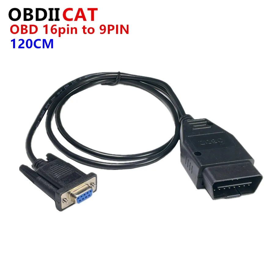 Car DB15 Male Extension Cable 1.5m OBD 2 OBD2 Male To DB15 Male + DB9 ...