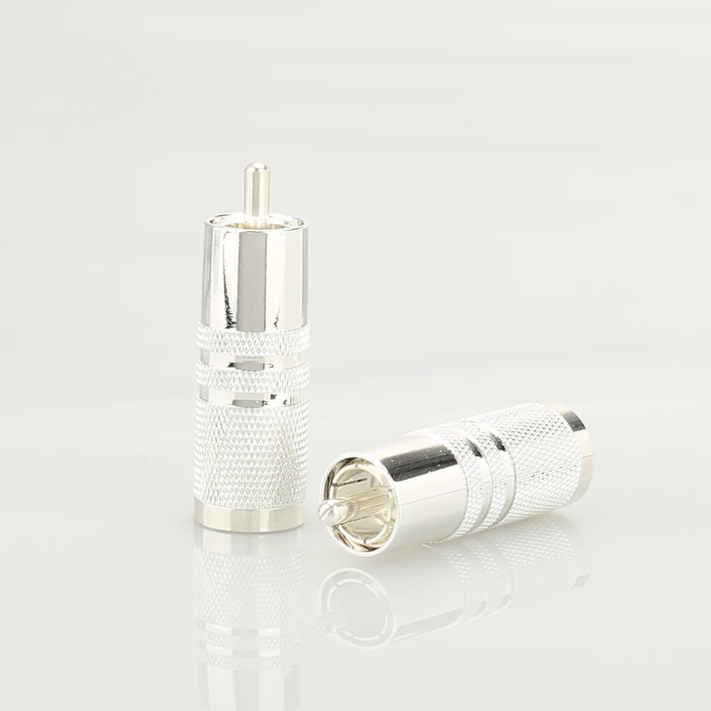 HifiX-4pcs-lot-Cardas-RCA-Silver-Plated-Male-RCA-connector-rca-plugs ...