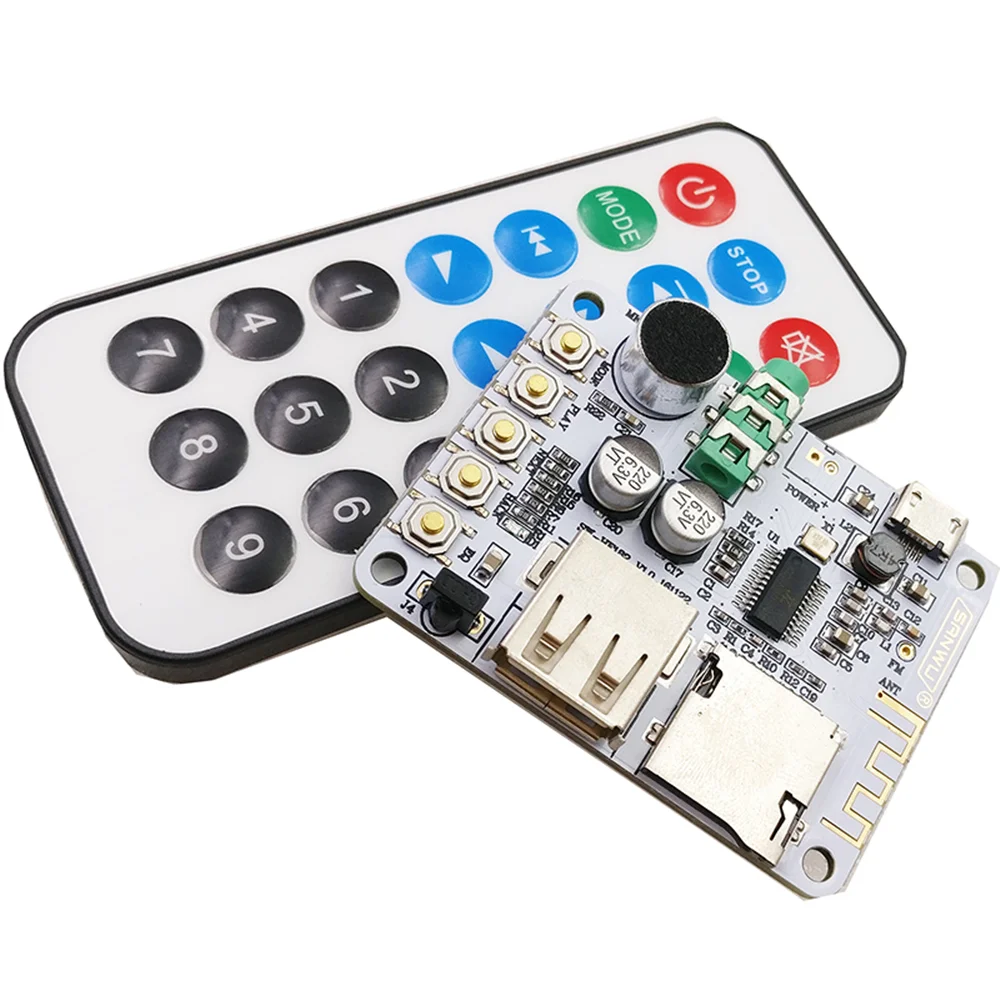 Bluetooth Compatible AAudio Receiver Board With USB TF Card Slot ...