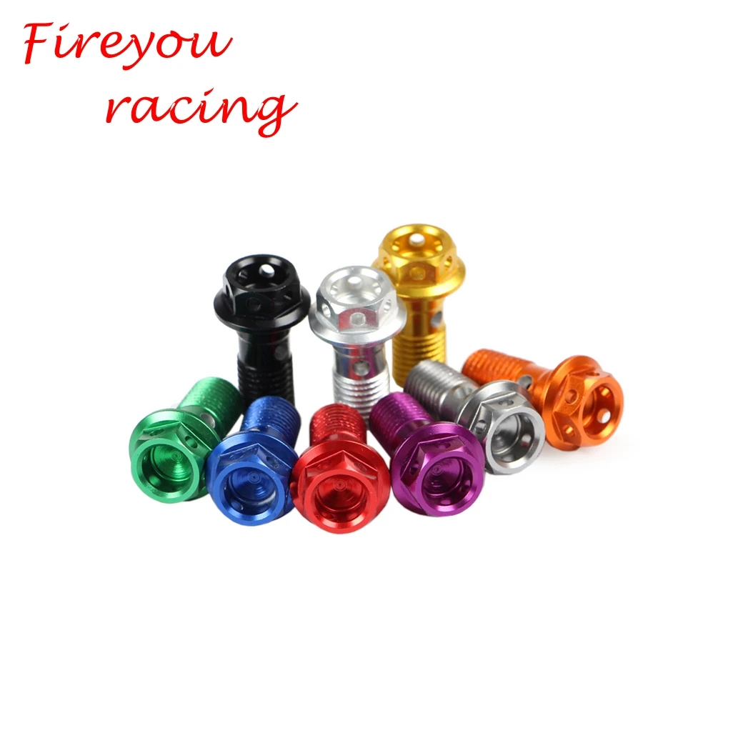Universal M10X1.25/1.0mm Banjo screws for Motorcycle Brake tubing brake caliper Colorful ...