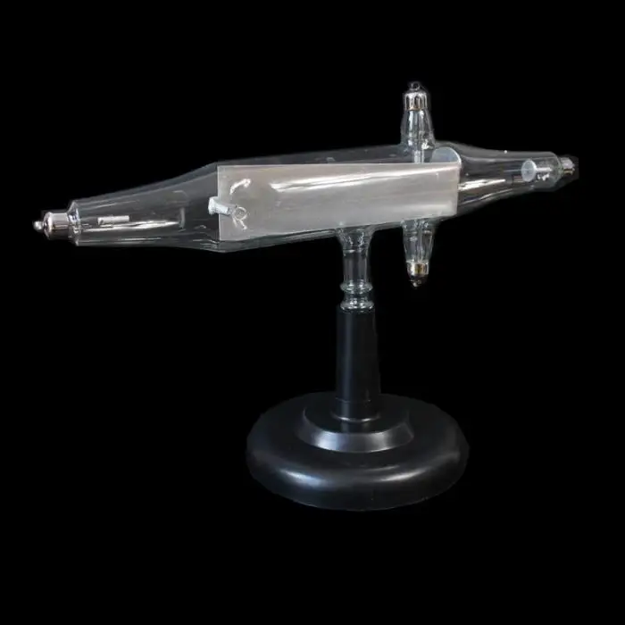 Cathode ray tube electrostatic deflection tube with induction coil ...