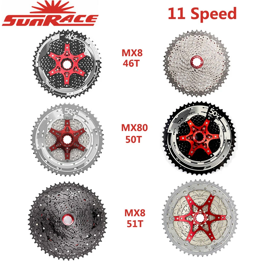 Sunrace Csms8 Csmx8 Mx80 11 Speed Wide Ratio Bike Bicycle Cassette Mountain Bicycle Freewheel 11 ...