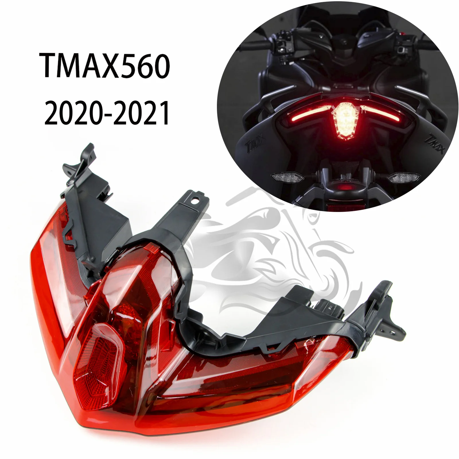 Integrated Rear Led Tail Light For Yamaha T-max560 Tmax560 Tech Max ...