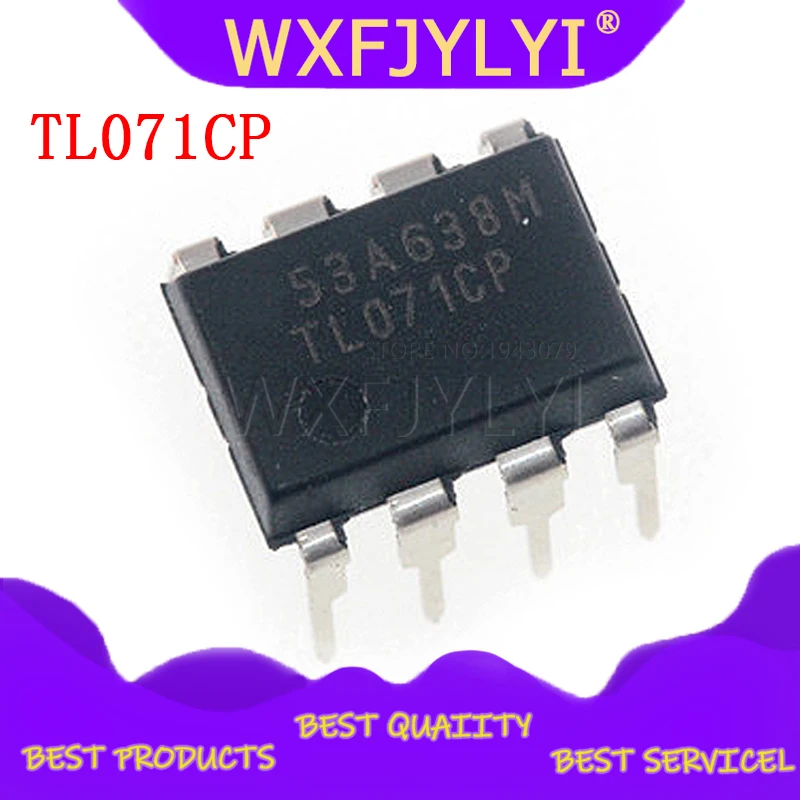 10 piezas TL071CP DIP8 TL071 DIP 8 071CP DIP TL071C amplificador operativo nuevo Original ...