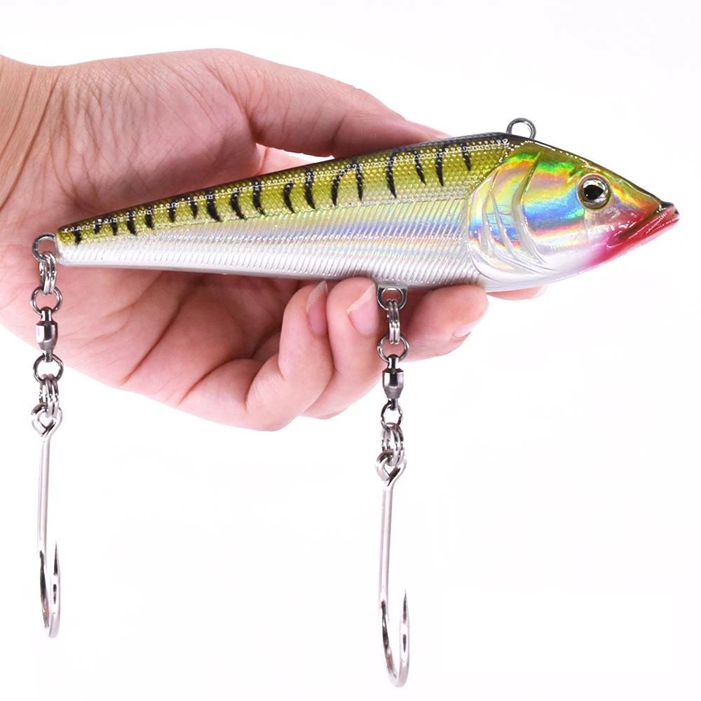 Metal 16cm 125g Killer Vibration Large Sinking Rattle Lures With Iron ...