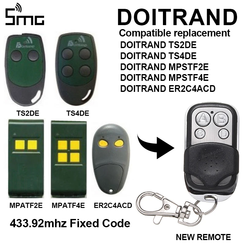 Couleur 4 pièces telecommande sans fil électrique, 433.92Mhz, copie ...