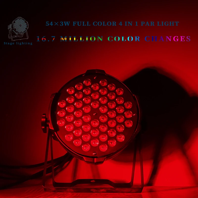 Hot sale 54x9w RGB 3in1 Led Par lights Par 64 Led Disco Lights Wall ...