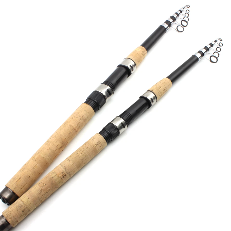 2.4m 2.7m 3.0m 3.6m Telescopic Spinning Fishing Rod Carbon Wooden ...