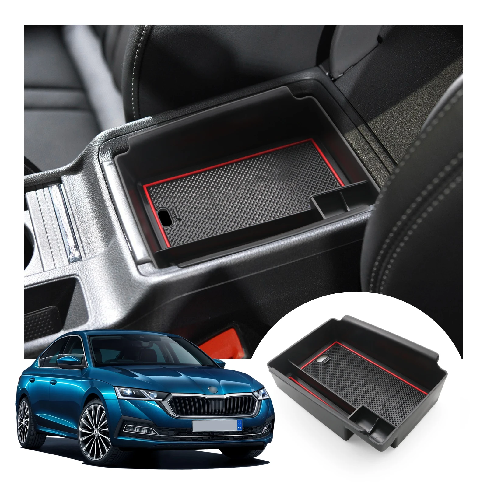 LFOTPP-Car-Armrest-Storage-Box-for-Skoda-Octavia-Mk4-2020-2022-2023 ...
